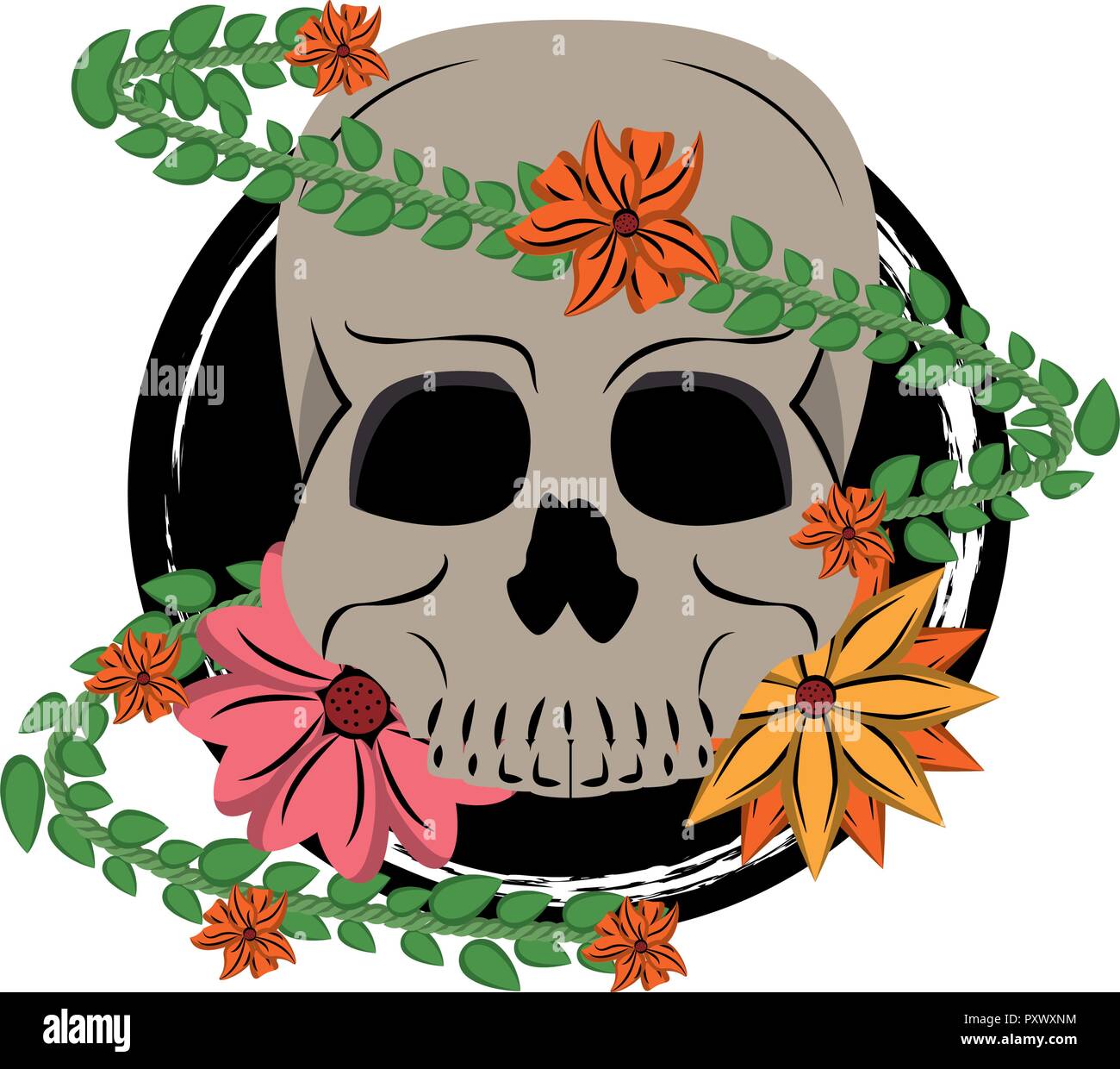 Flower Skull Stock Photos & Flower Skull Stock Images - Alamy