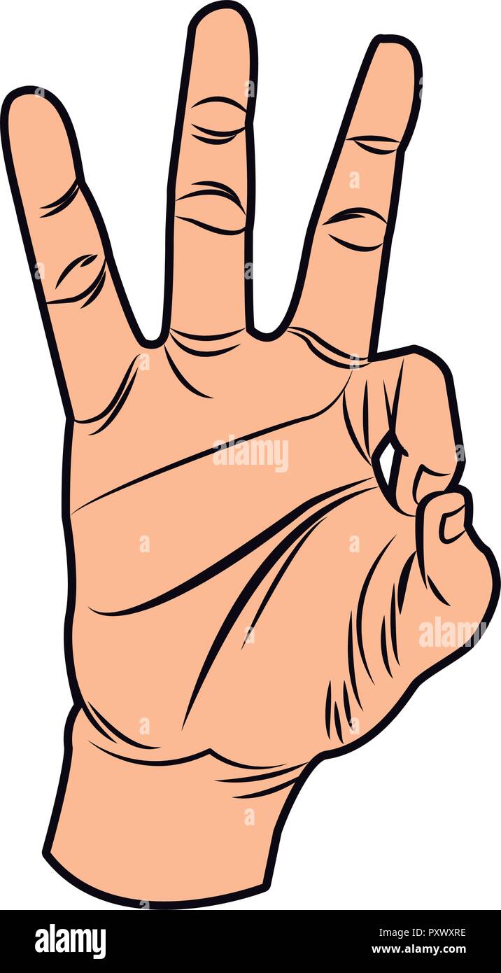 Hand ok sign pop art Stock Vector Image & Art - Alamy