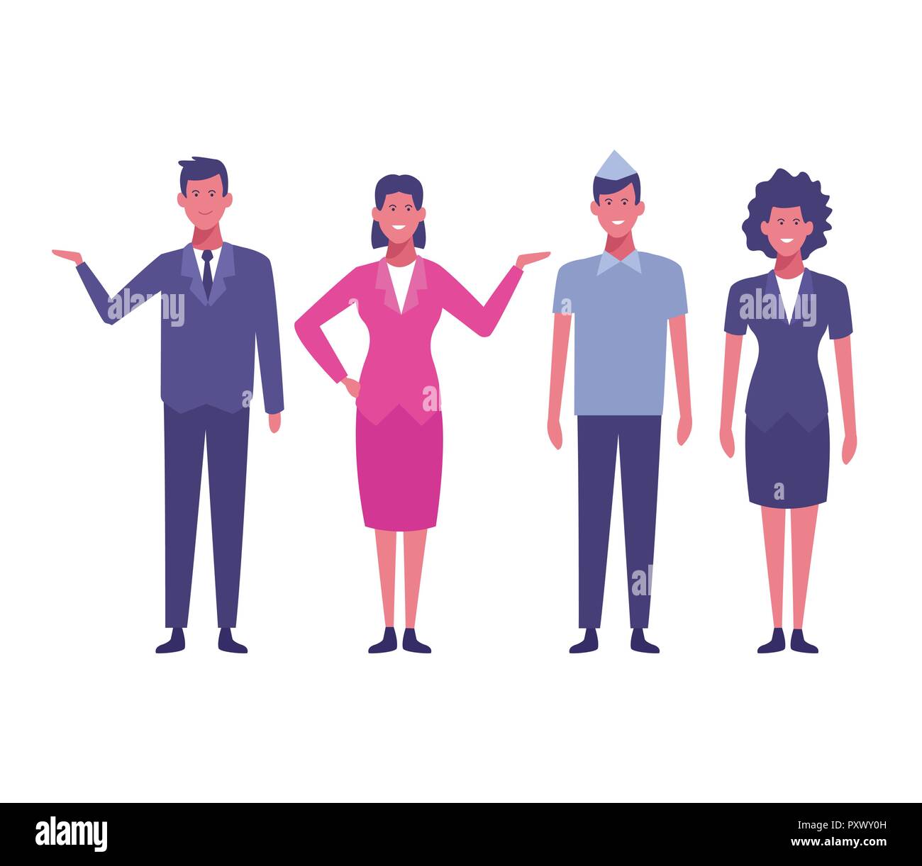 Market workers staff Stock Vector Images - Alamy