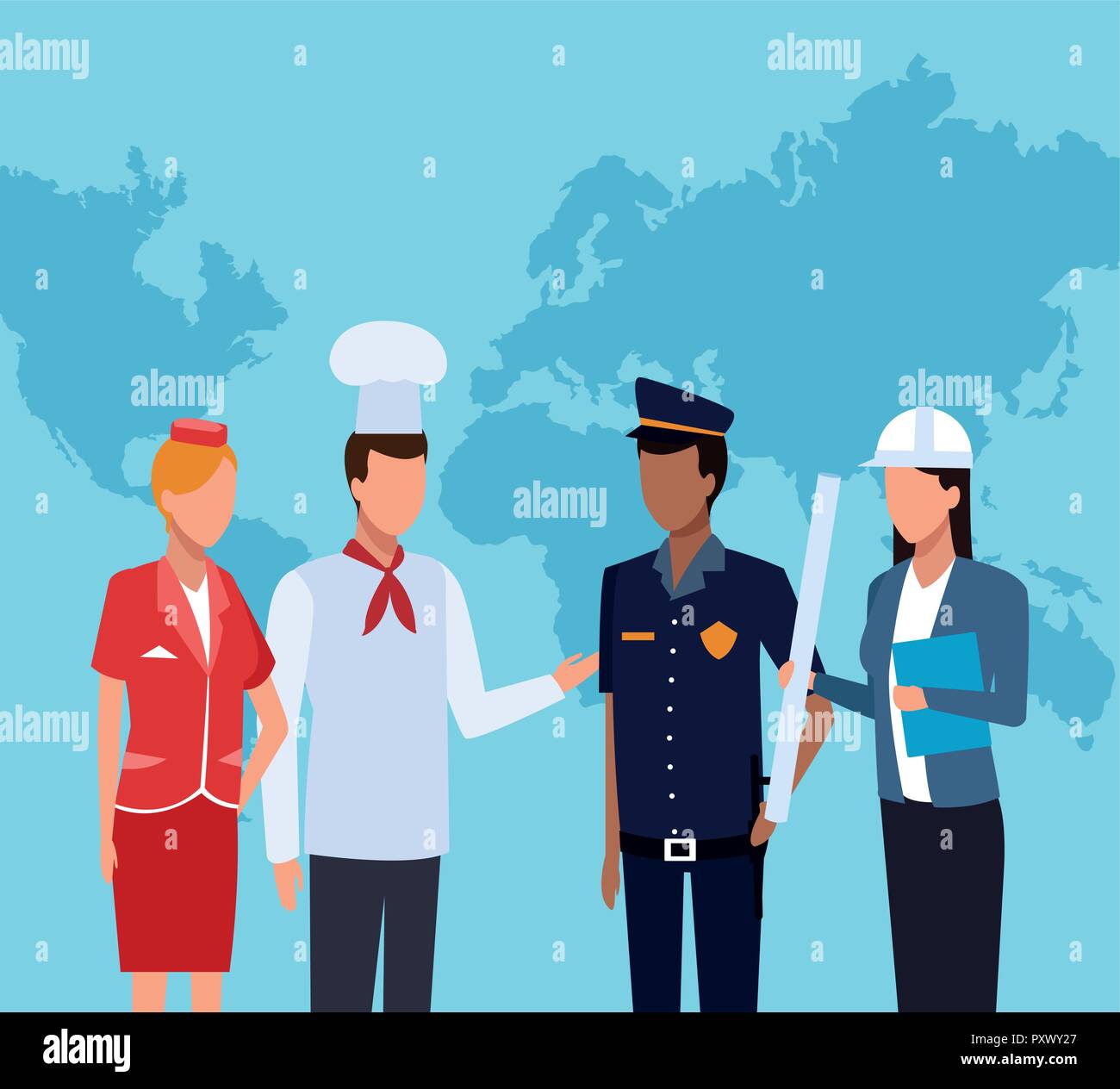 Job and workers Stock Vector Image & Art - Alamy
