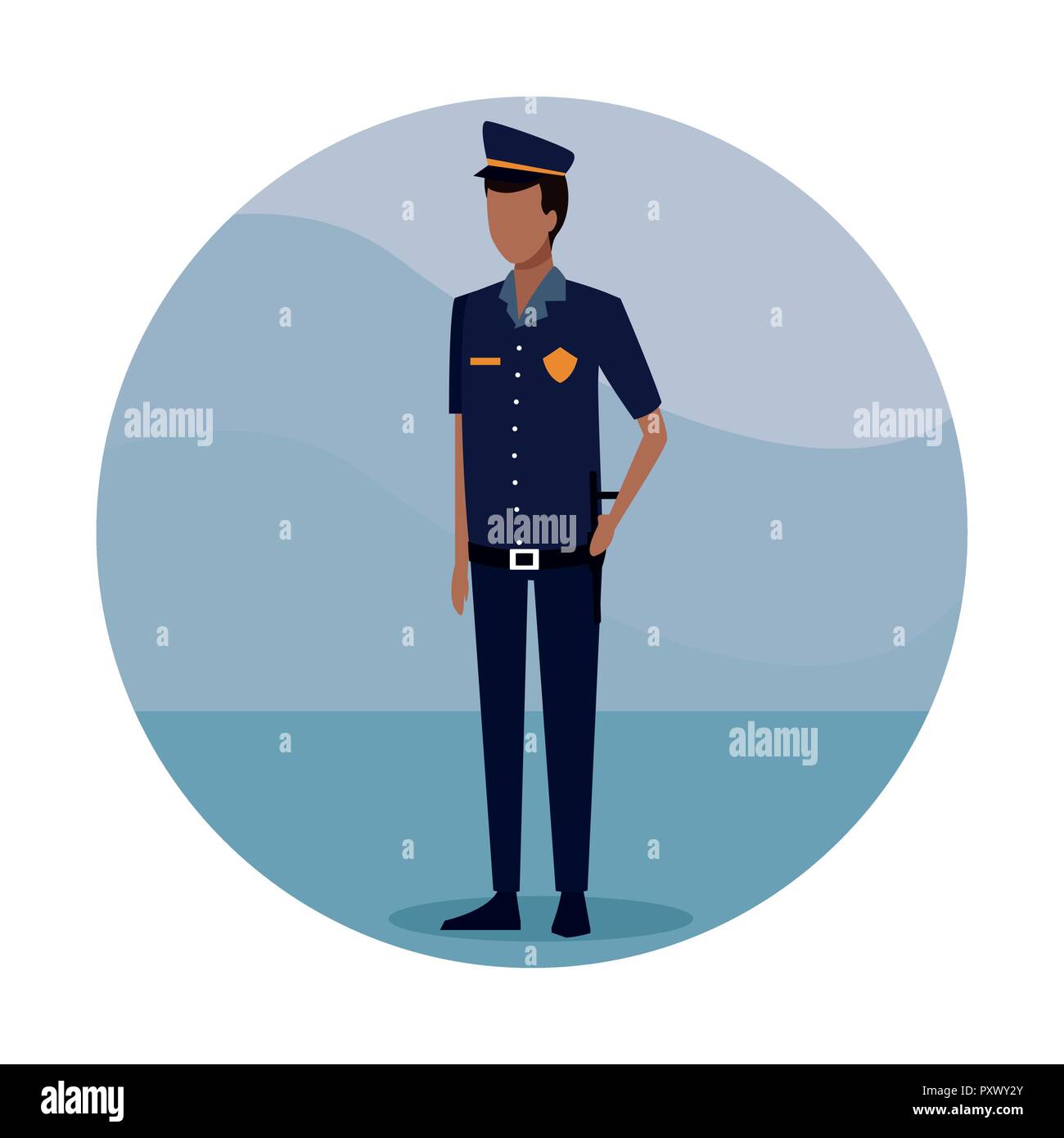 Police officer Job worker Stock Vector Image & Art - Alamy
