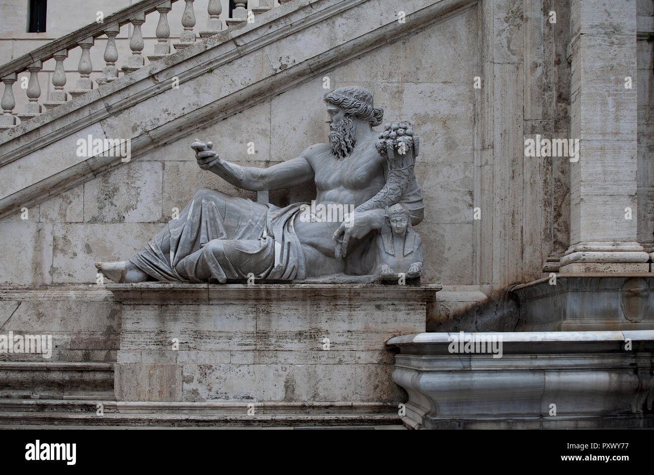 Roman statue the river god nile hi-res stock photography and images - Alamy