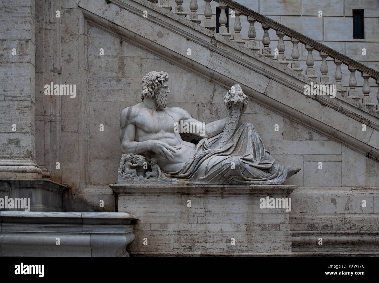 Statue river god tiber hi-res stock photography and images - Alamy