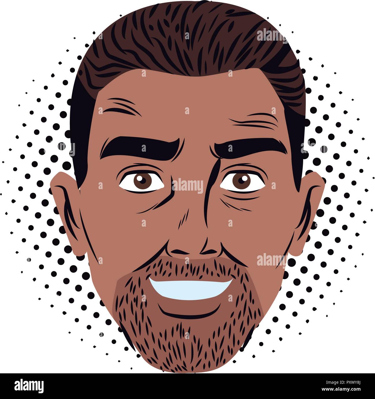 Pop art man face Stock Vector Image & Art - Alamy