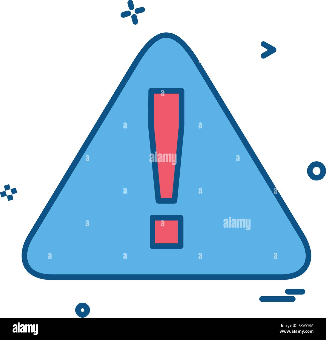 Caution icon design vector Stock Vector Image & Art - Alamy