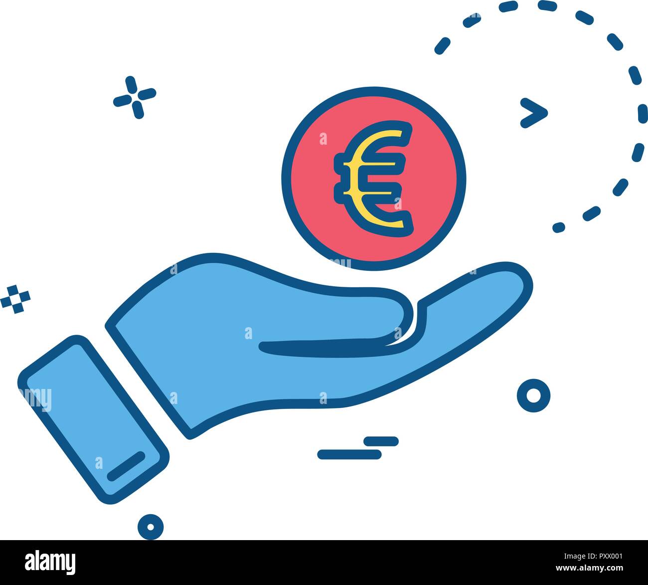 hand euro money icon vector design Stock Vector Image & Art - Alamy