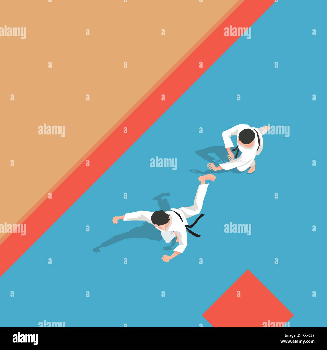 People Aerial View Vector