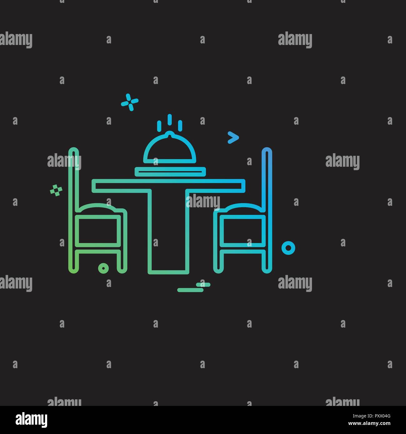 Dinning table icon design vector Stock Vector Image & Art - Alamy