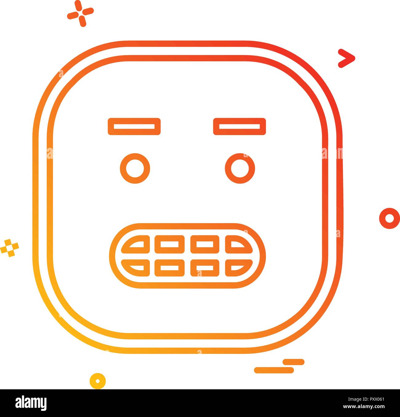 Sad Emoji icon design vector Stock Vector Image & Art - Alamy