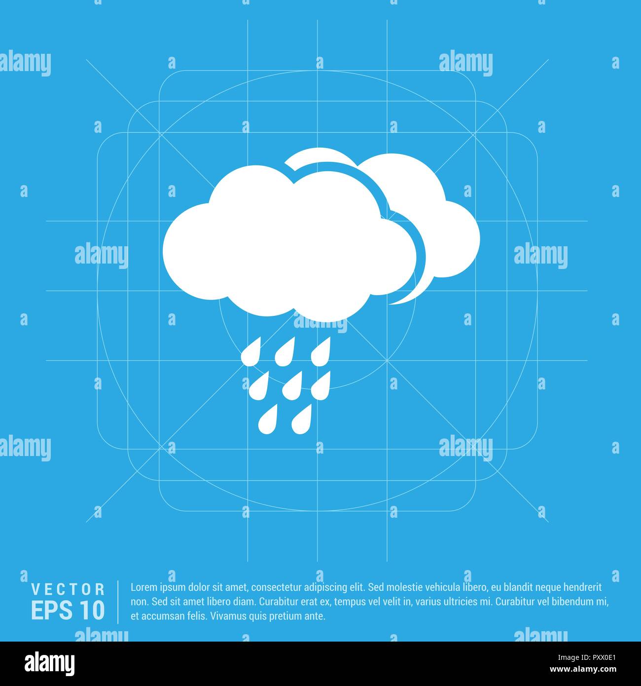 Cloud Raining Icon Stock Vector Image & Art - Alamy