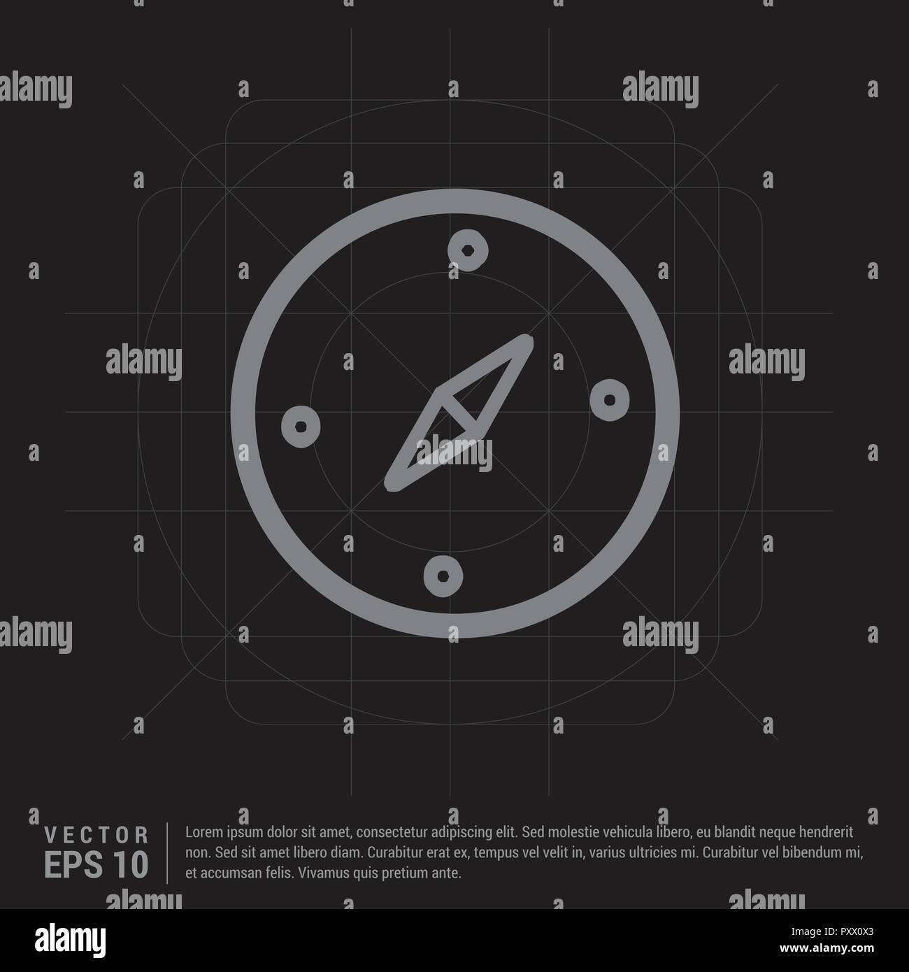 Navigation compass Icon Stock Vector Image & Art - Alamy