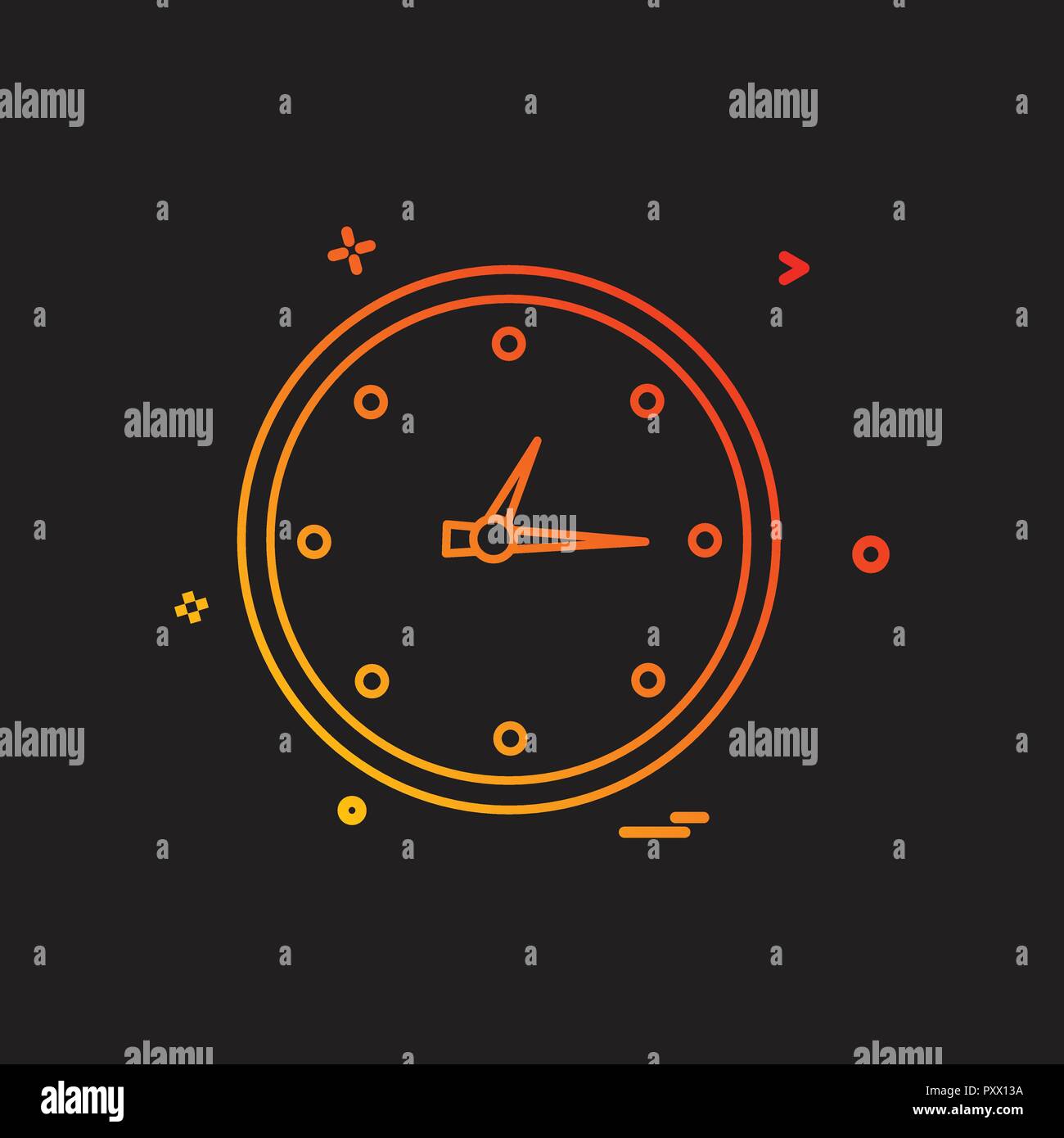 Time icon design vector Stock Vector Image & Art - Alamy