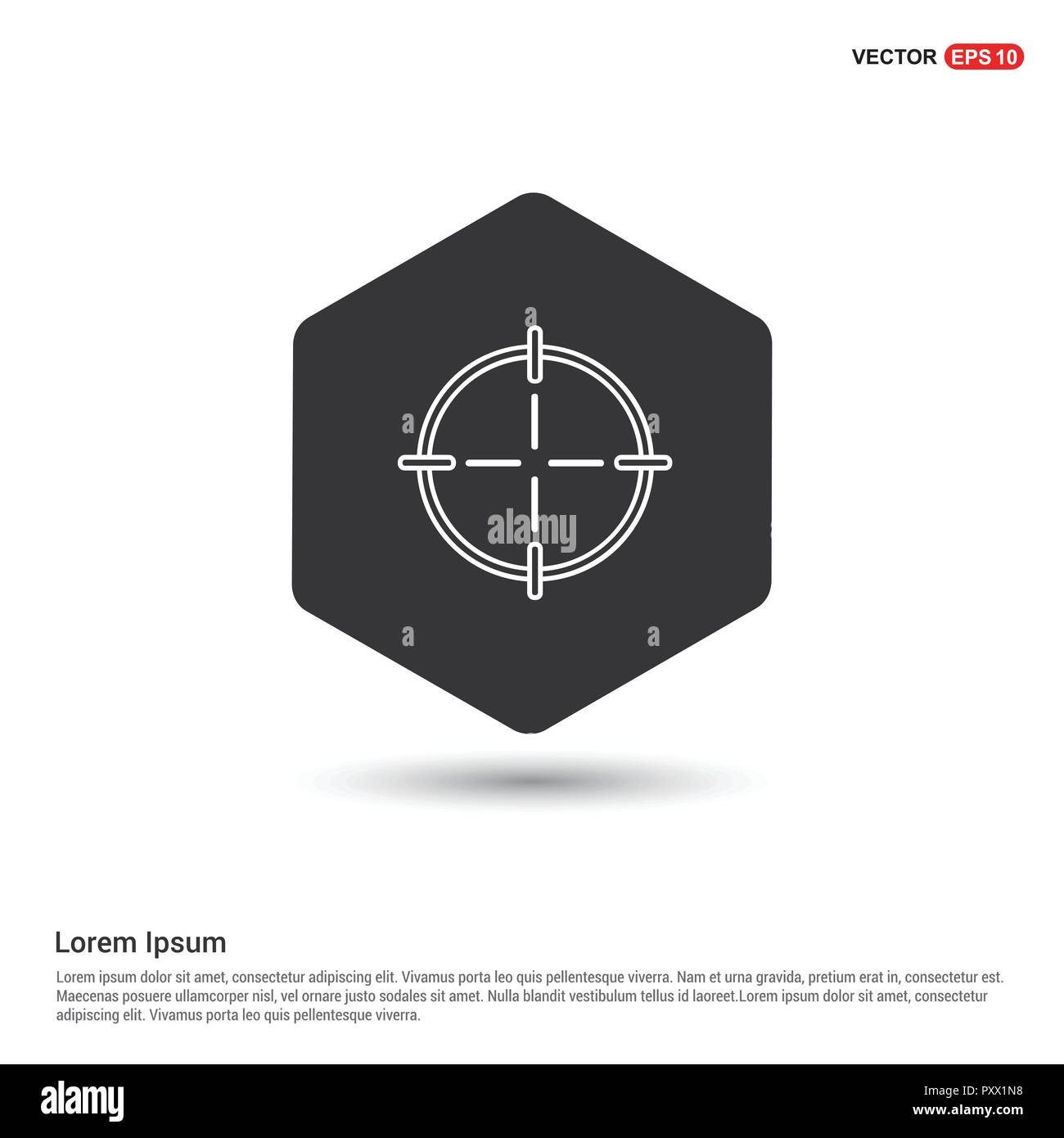 Target Icon Hexa White Background icon template - Free vector icon ... Target Icon Hexa White Background icon template - Free vector icon ...