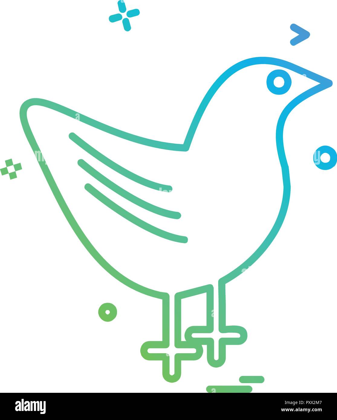 Bird icon design vector Stock Vector Image & Art - Alamy