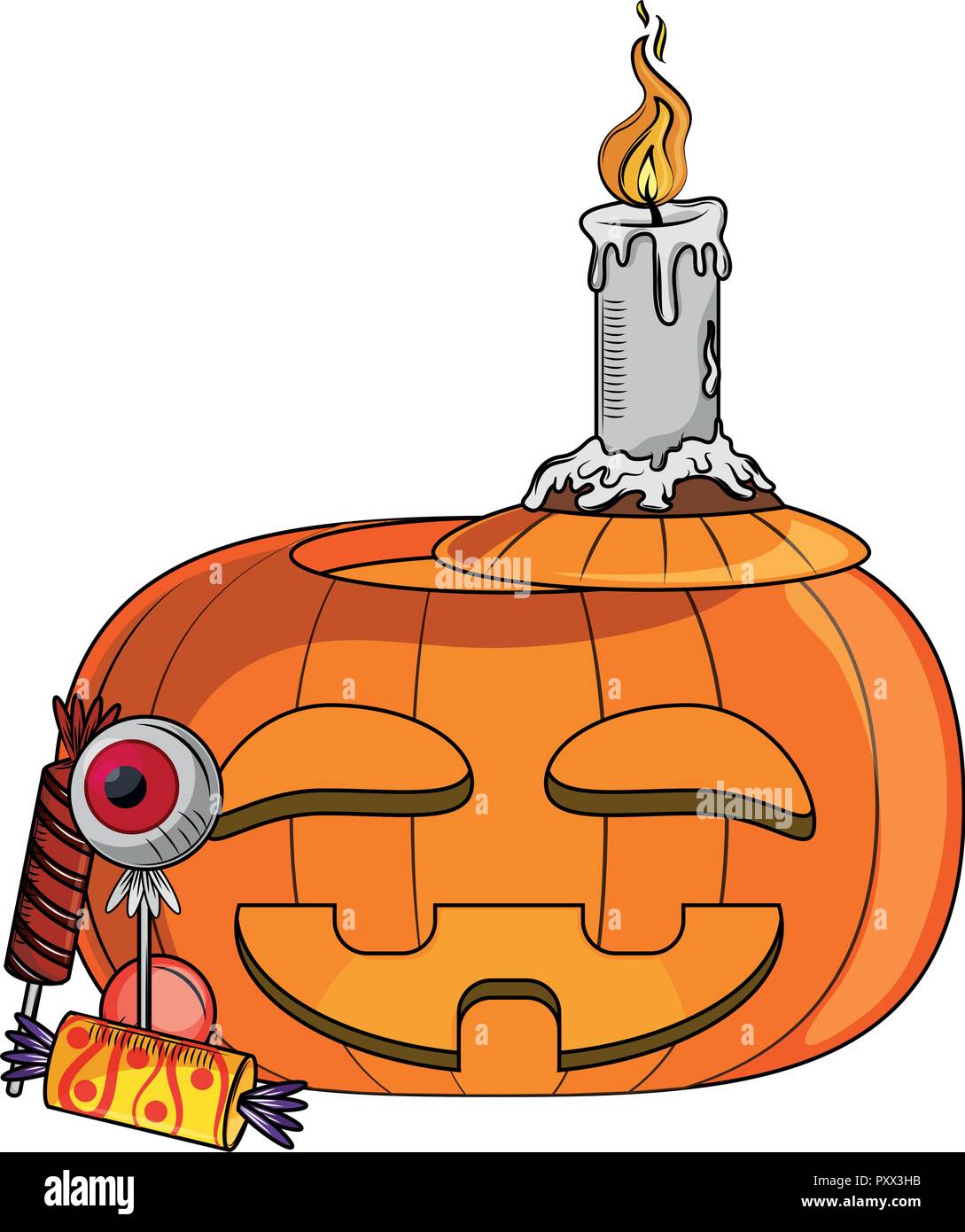 Halloween scary cartoon Stock Vector Image & Art - Alamy