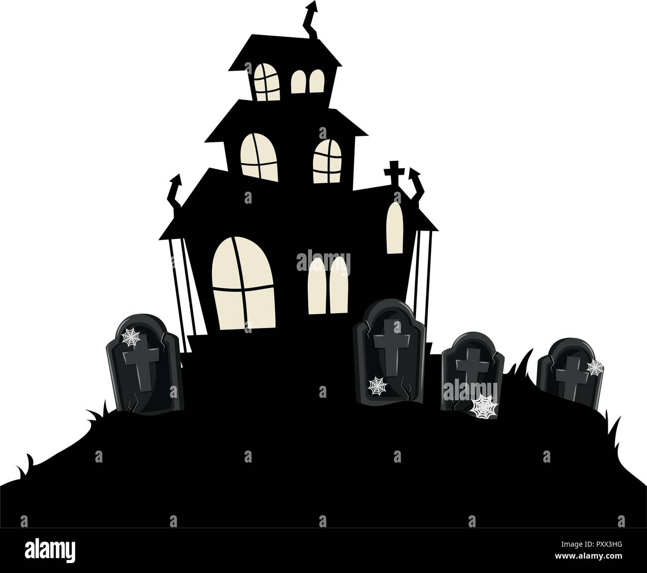 Halloween scary cartoon Stock Vector Image & Art - Alamy