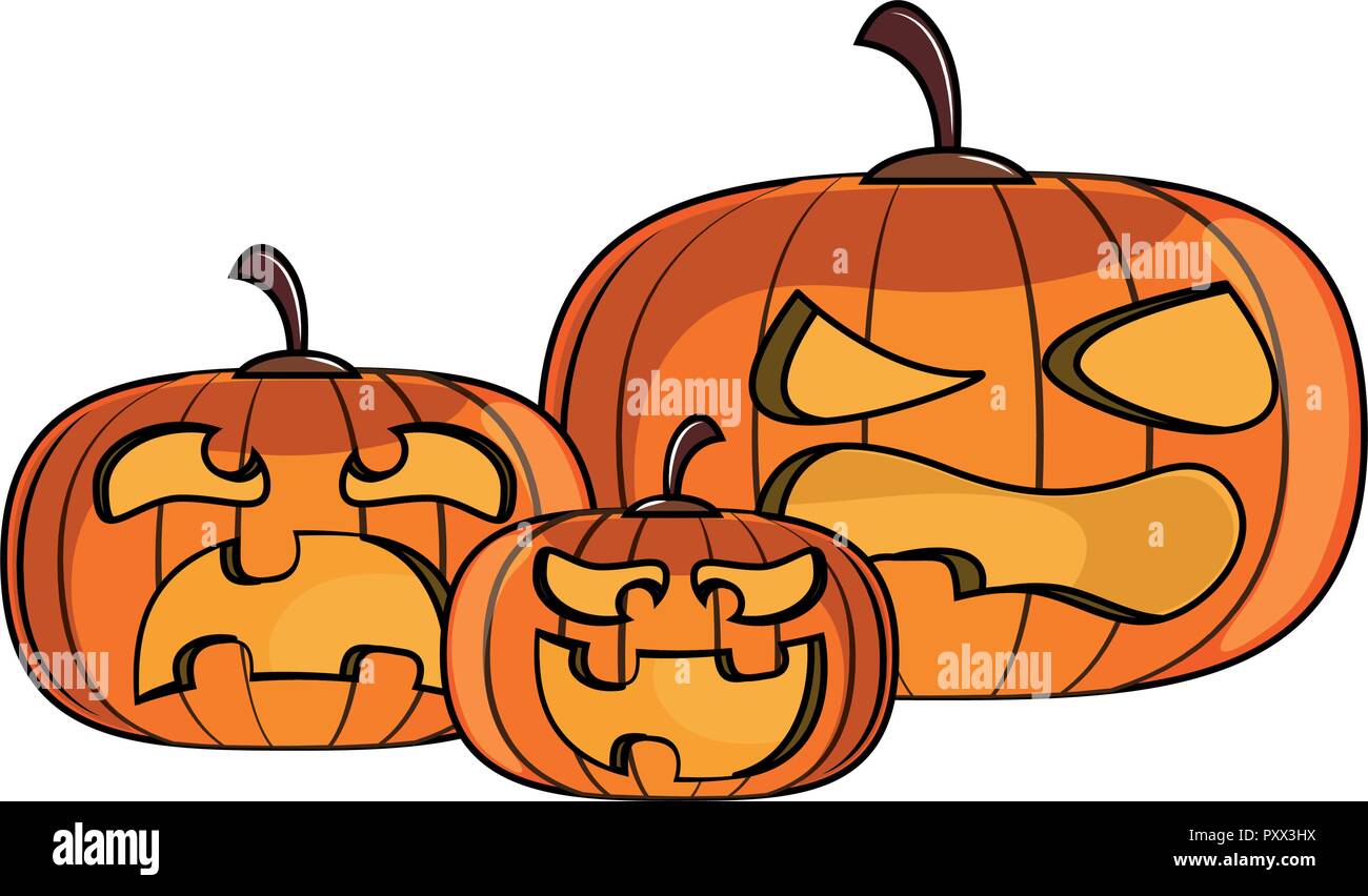 Halloween scary cartoon Stock Vector Image & Art - Alamy