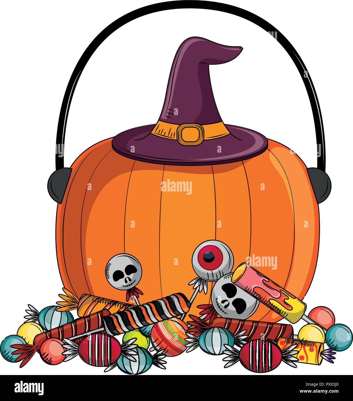 Halloween scary cartoon Stock Vector Image & Art - Alamy