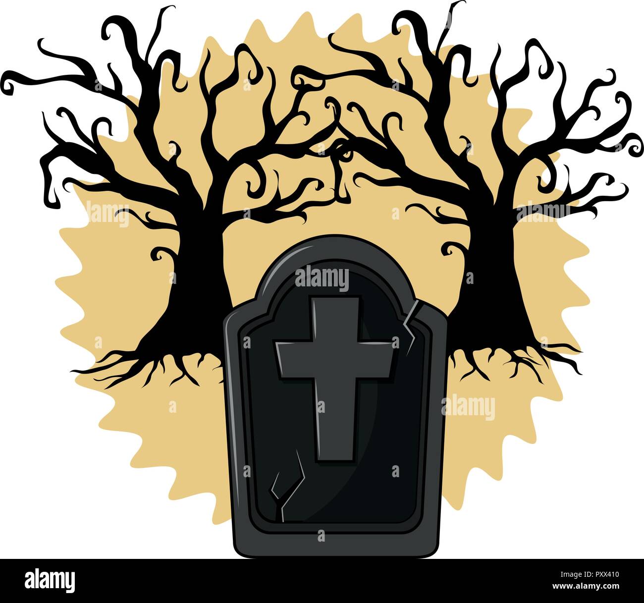 Halloween scary cartoon Stock Vector Image & Art - Alamy