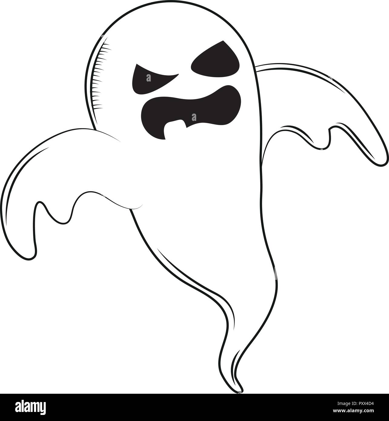 Halloween scary cartoon Stock Vector Image & Art - Alamy