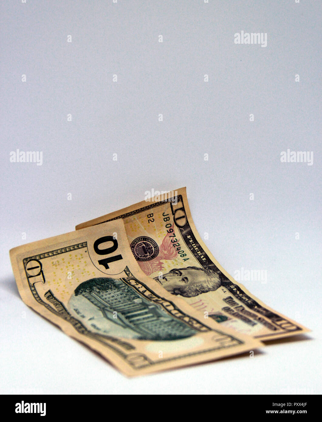 10 dollars banknotes Stock Photo - Alamy