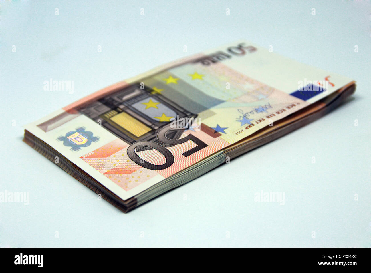 50 euro stack Stock Photo - Alamy