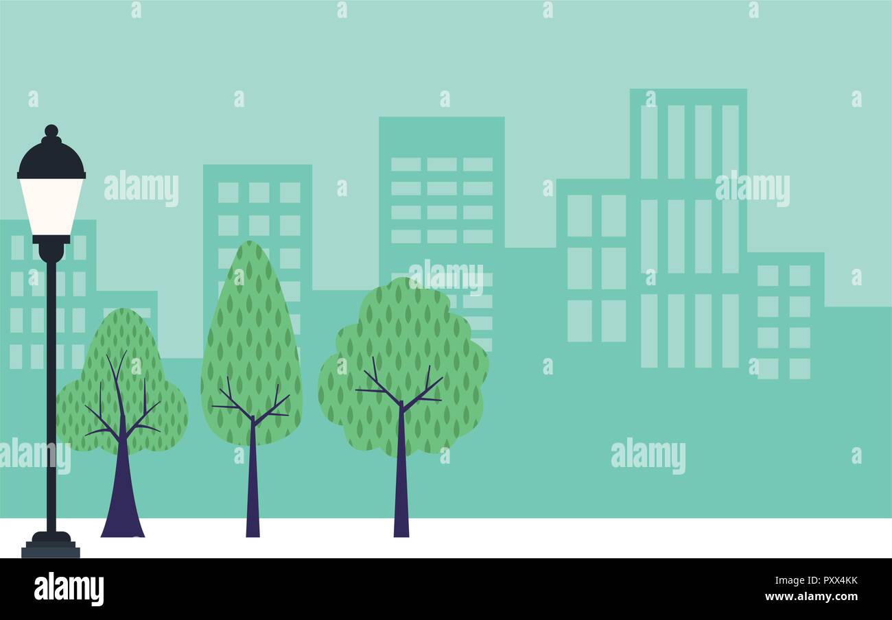 Town buildings scenery Stock Vector Image & Art - Alamy