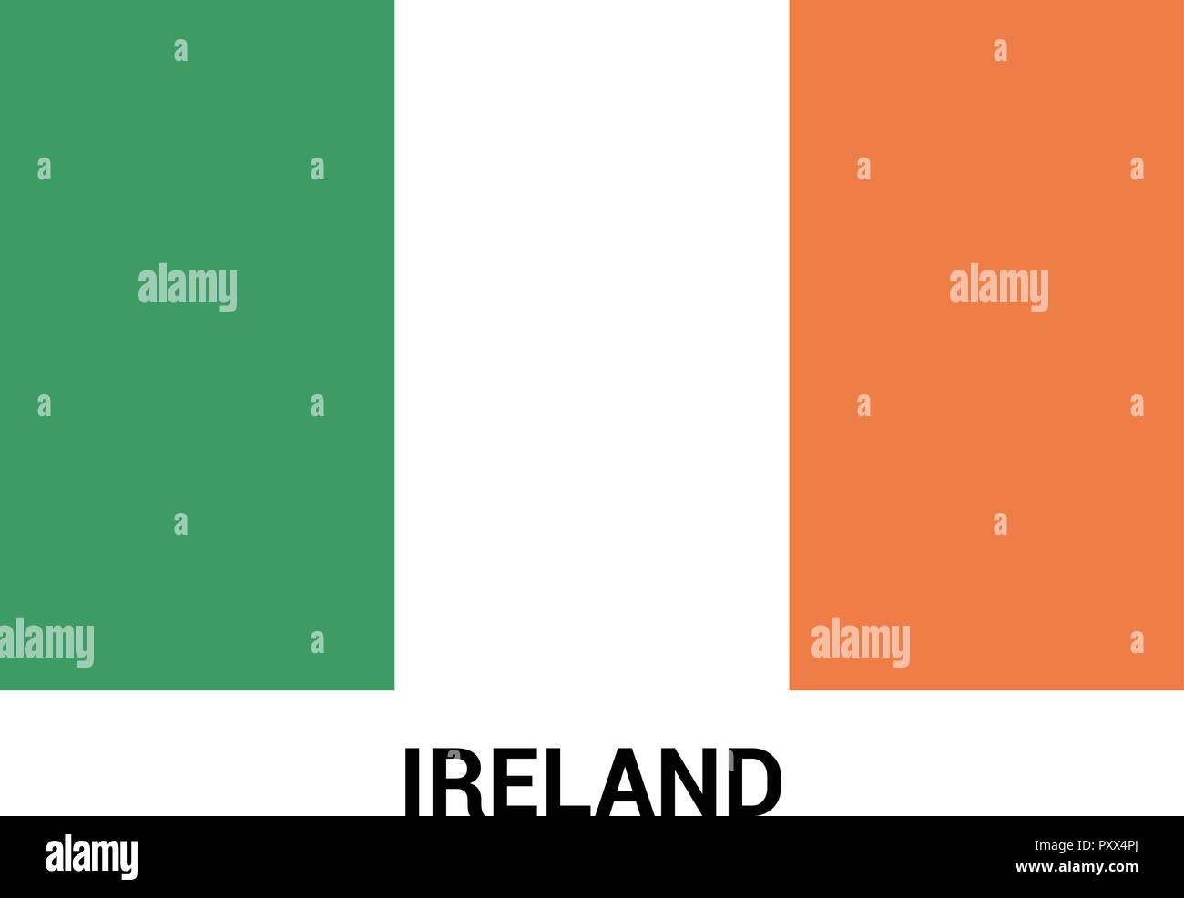 Ireland flag design vector Stock Vector Image & Art - Alamy