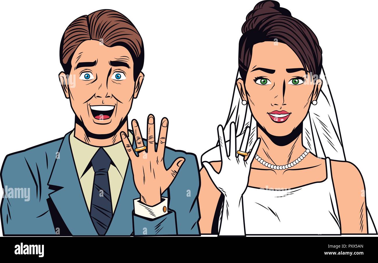 Wedding day concept rings Stock Vector Images - Alamy