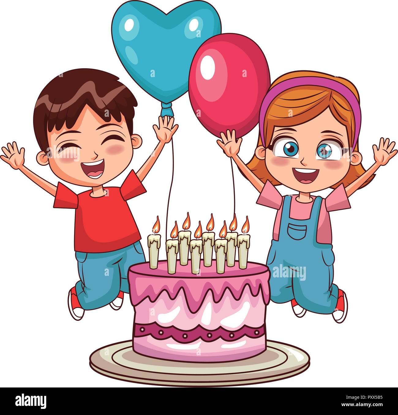 Kids birthday party Stock Vector Image & Art - Alamy