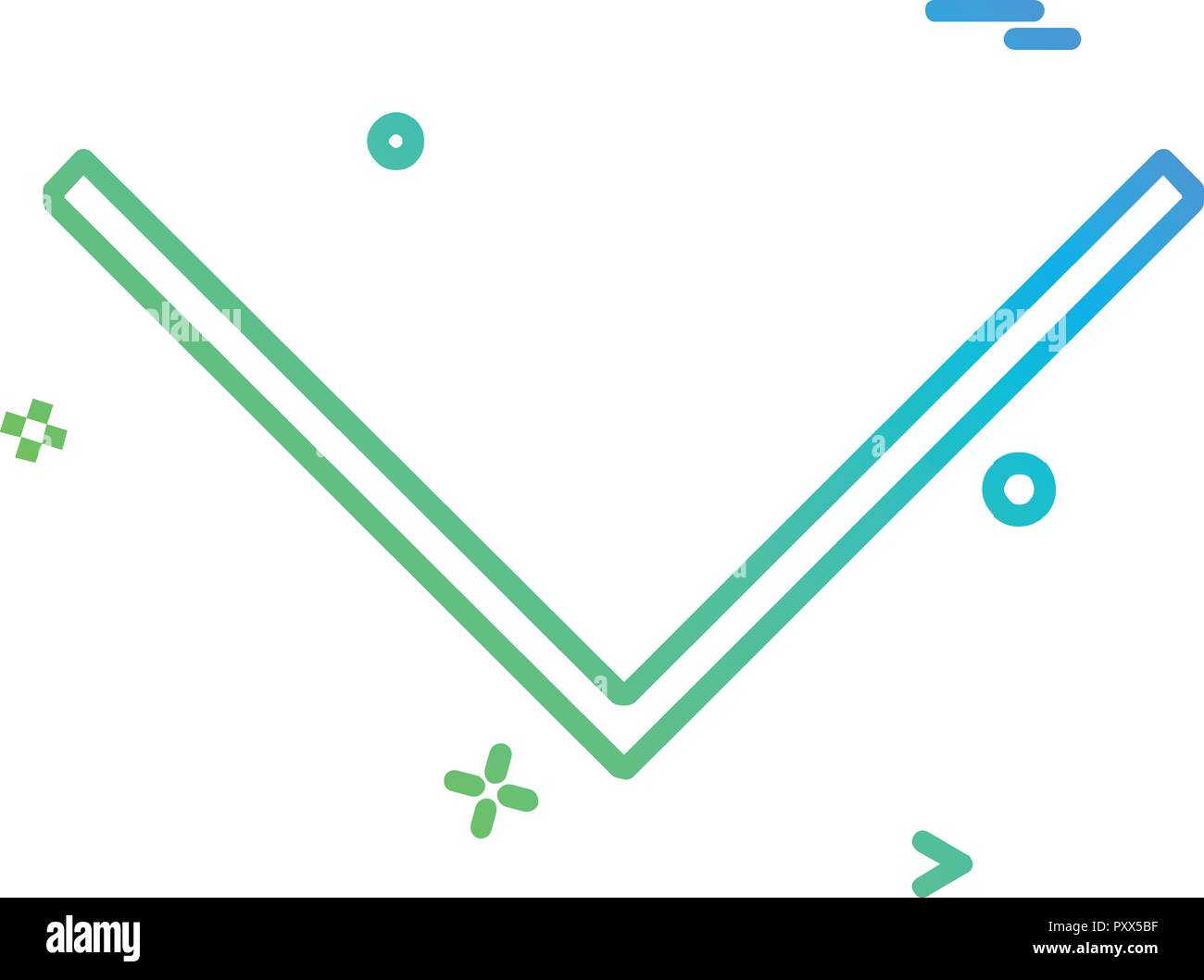 Down arrow icon design vector Stock Vector Image & Art - Alamy
