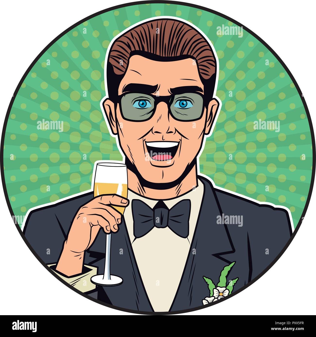 Cool groom Stock Vector Images - Alamy