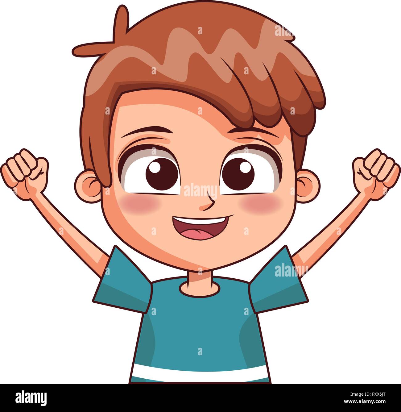 Happy boy cartoon Stock Vector Image & Art - Alamy