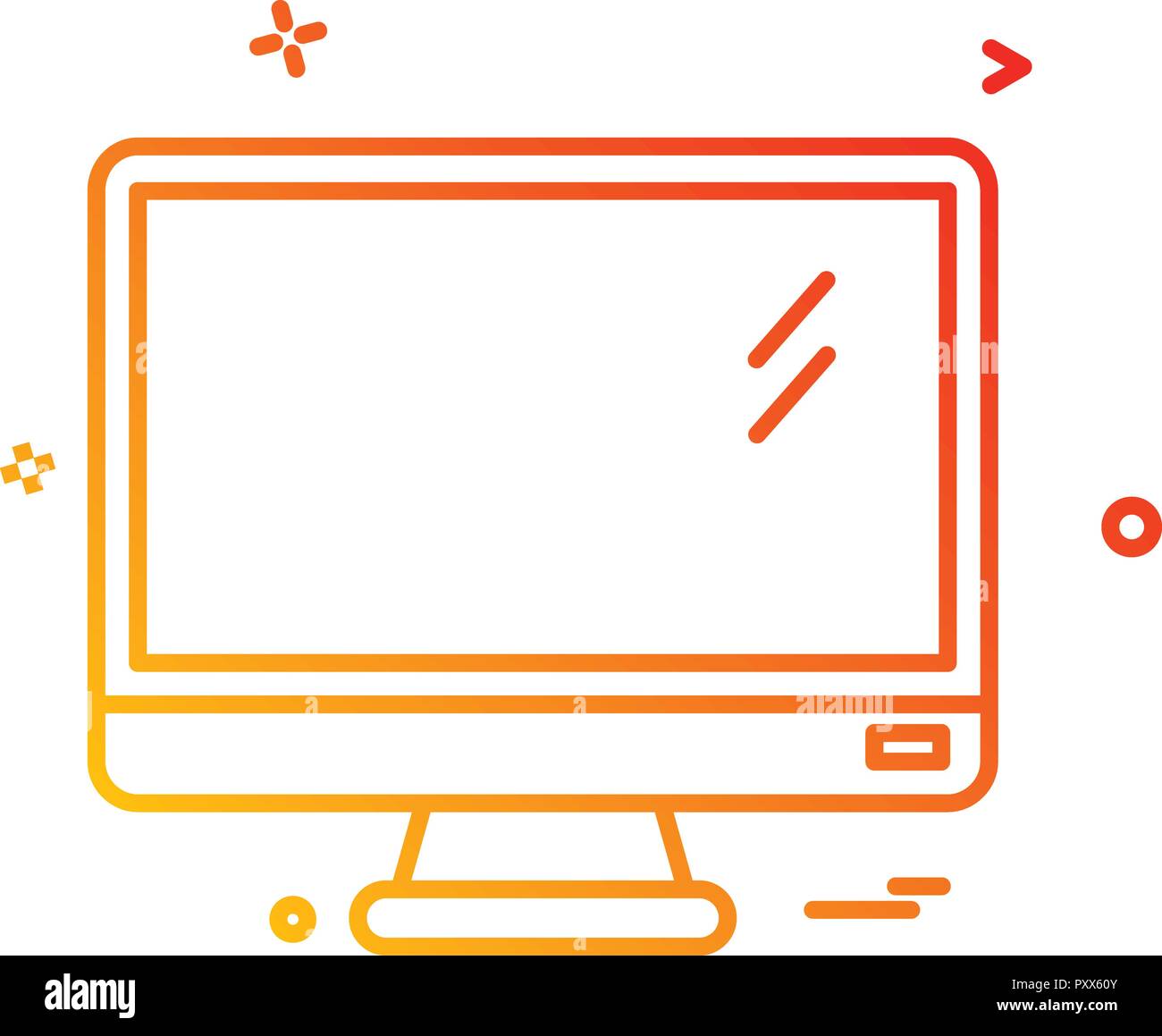 lcd screen icon vector design Stock Vector Image & Art - Alamy