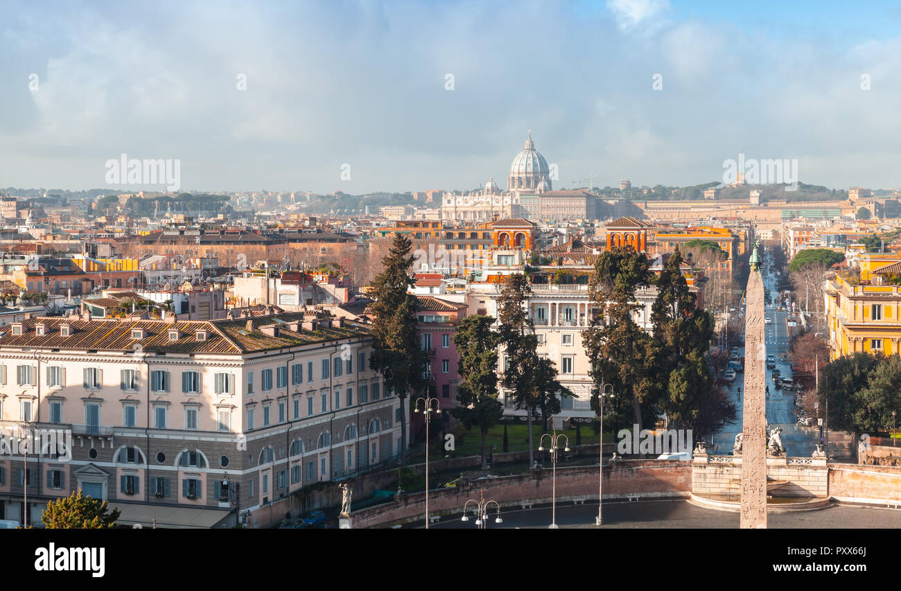 View from the pincian hill hi-res stock photography and images - Alamy