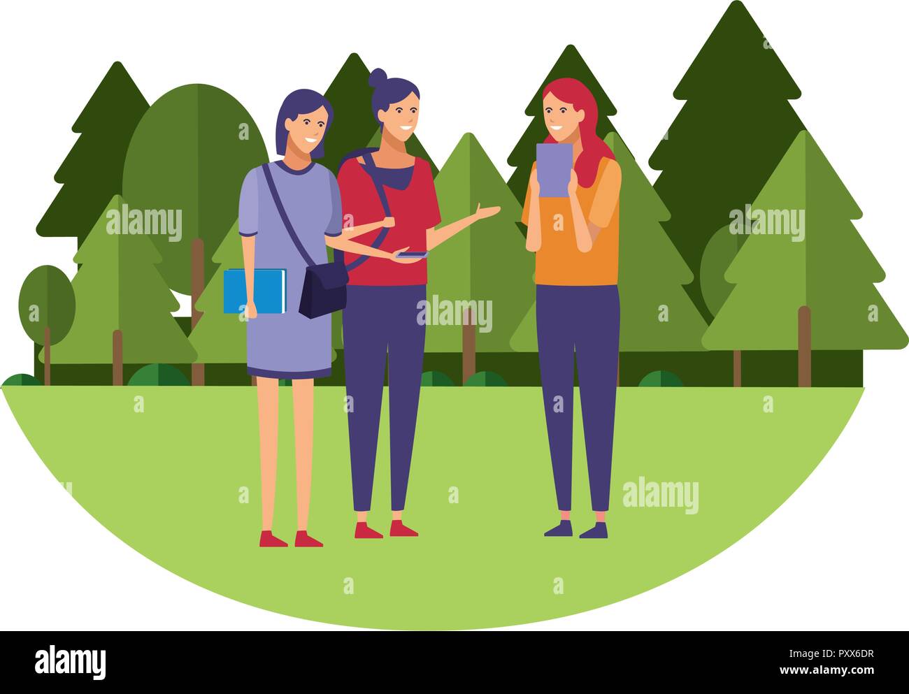 Students horizontal Stock Vector Images - Alamy