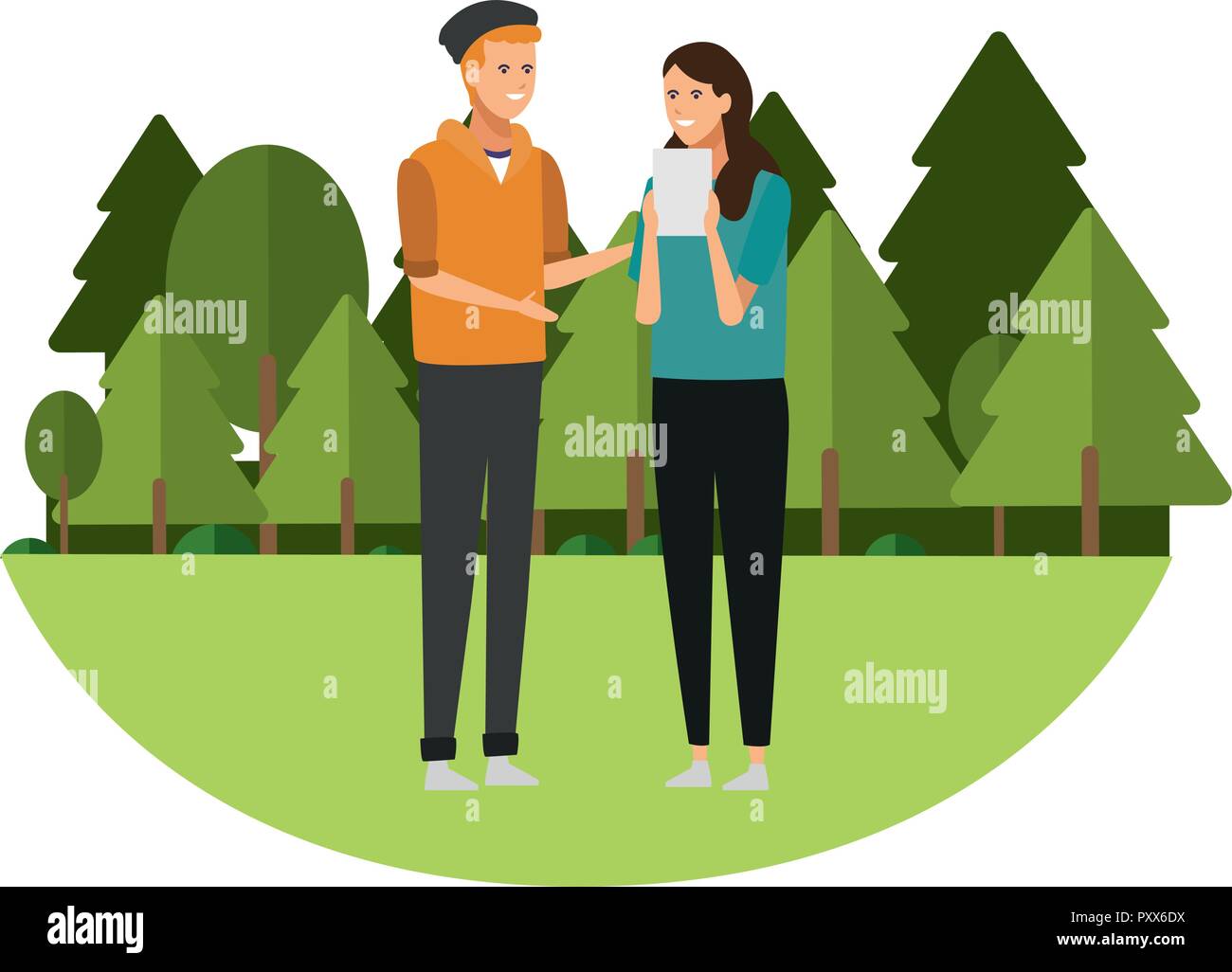 Young friends cartoons Stock Vector Image & Art - Alamy