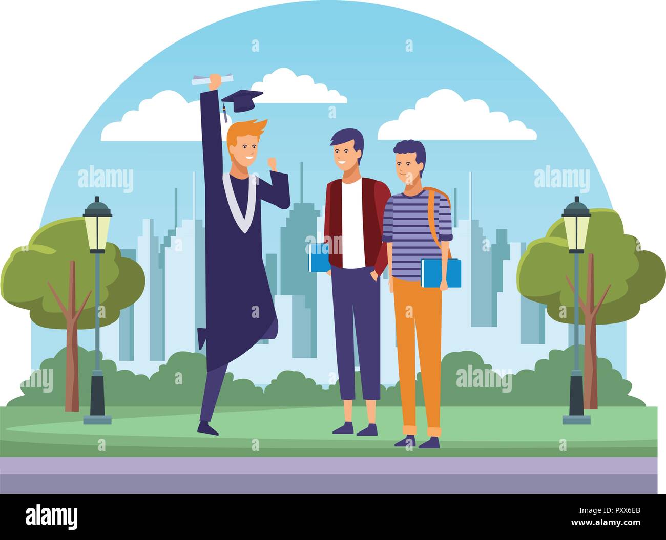 Student on graduation Stock Vector Image & Art - Alamy