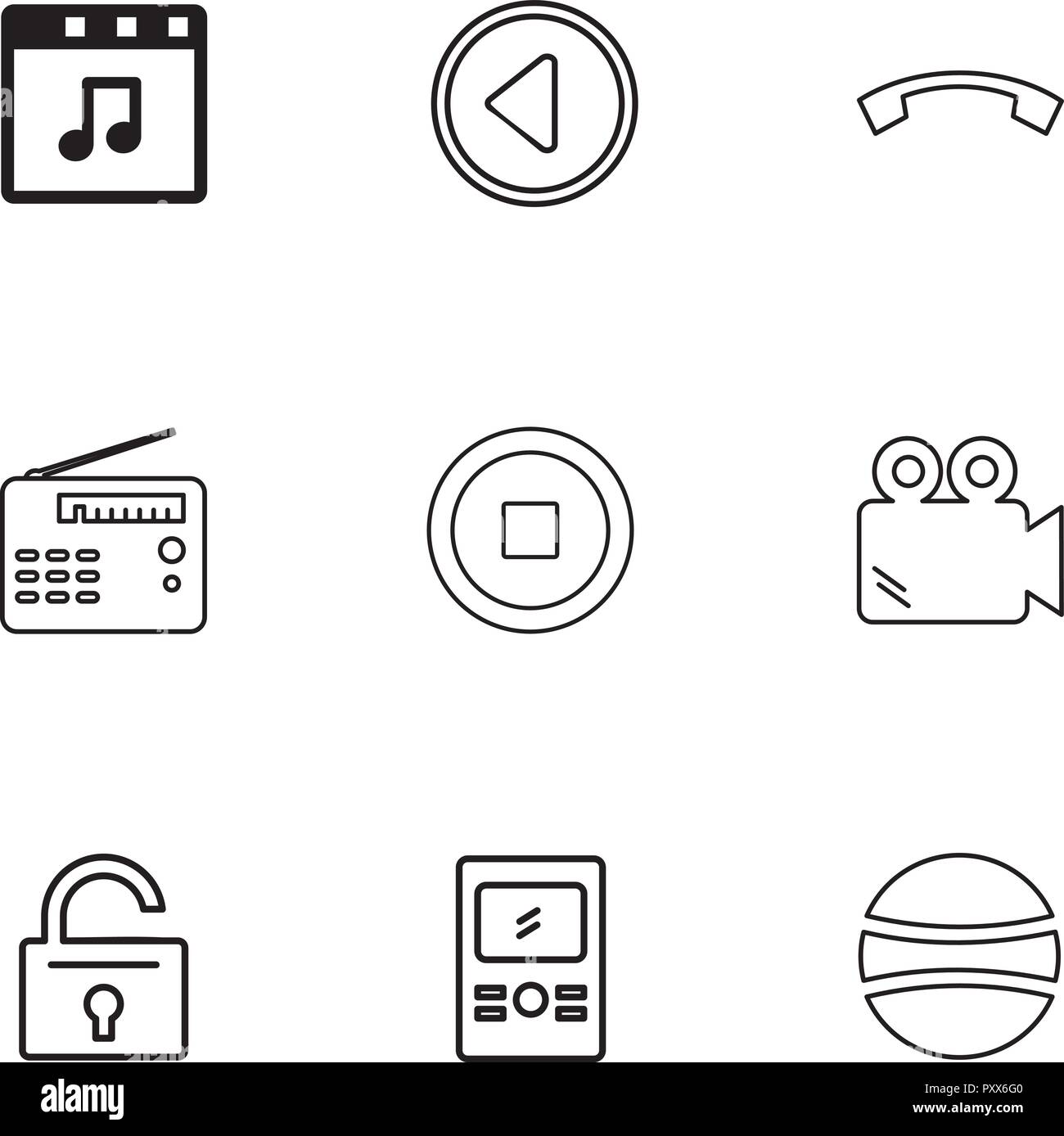 multimedia , camera , user interface , folders , directory , icon, vector, design, flat ...