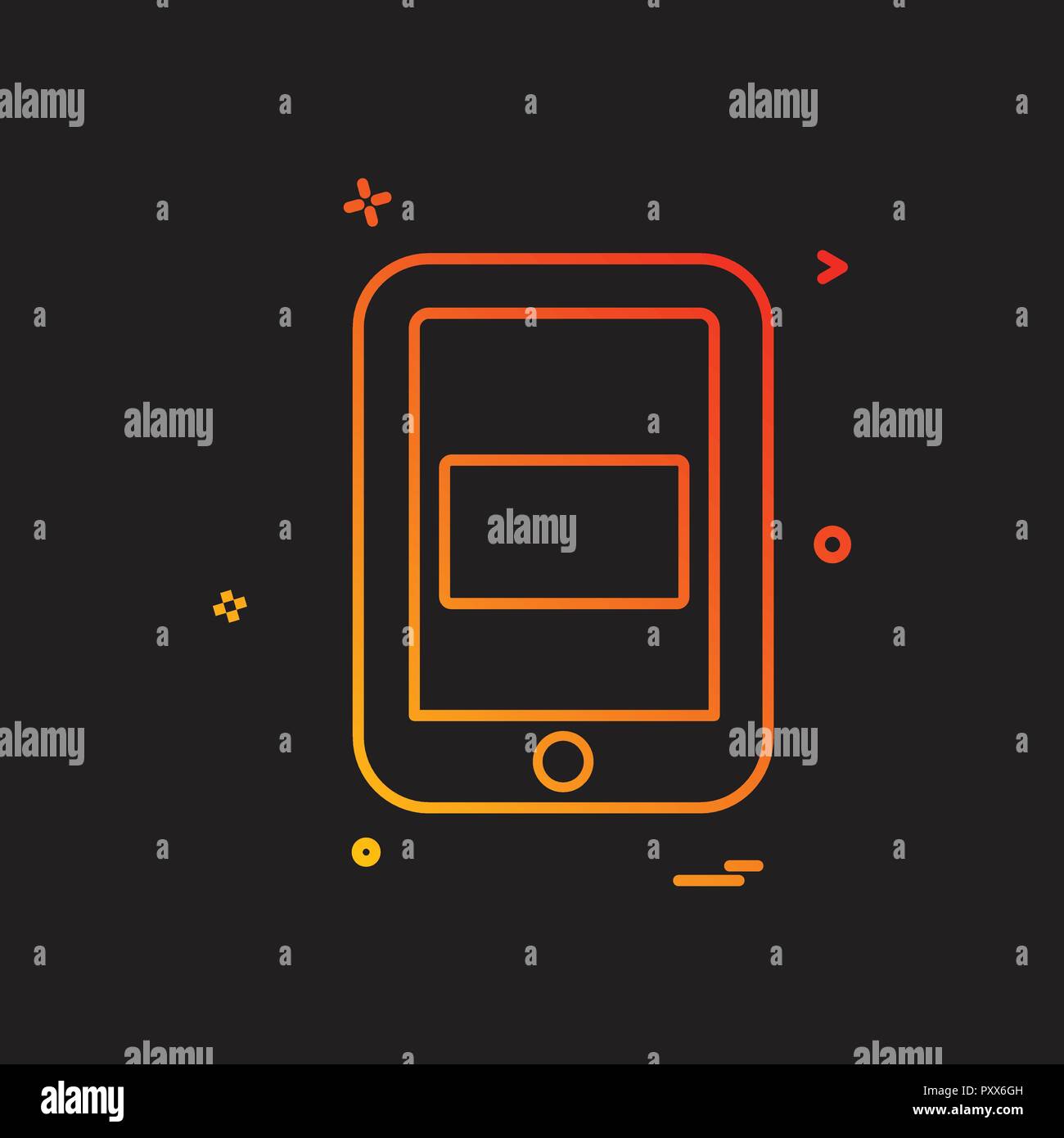Mobile icon design vector Stock Vector Image & Art - Alamy