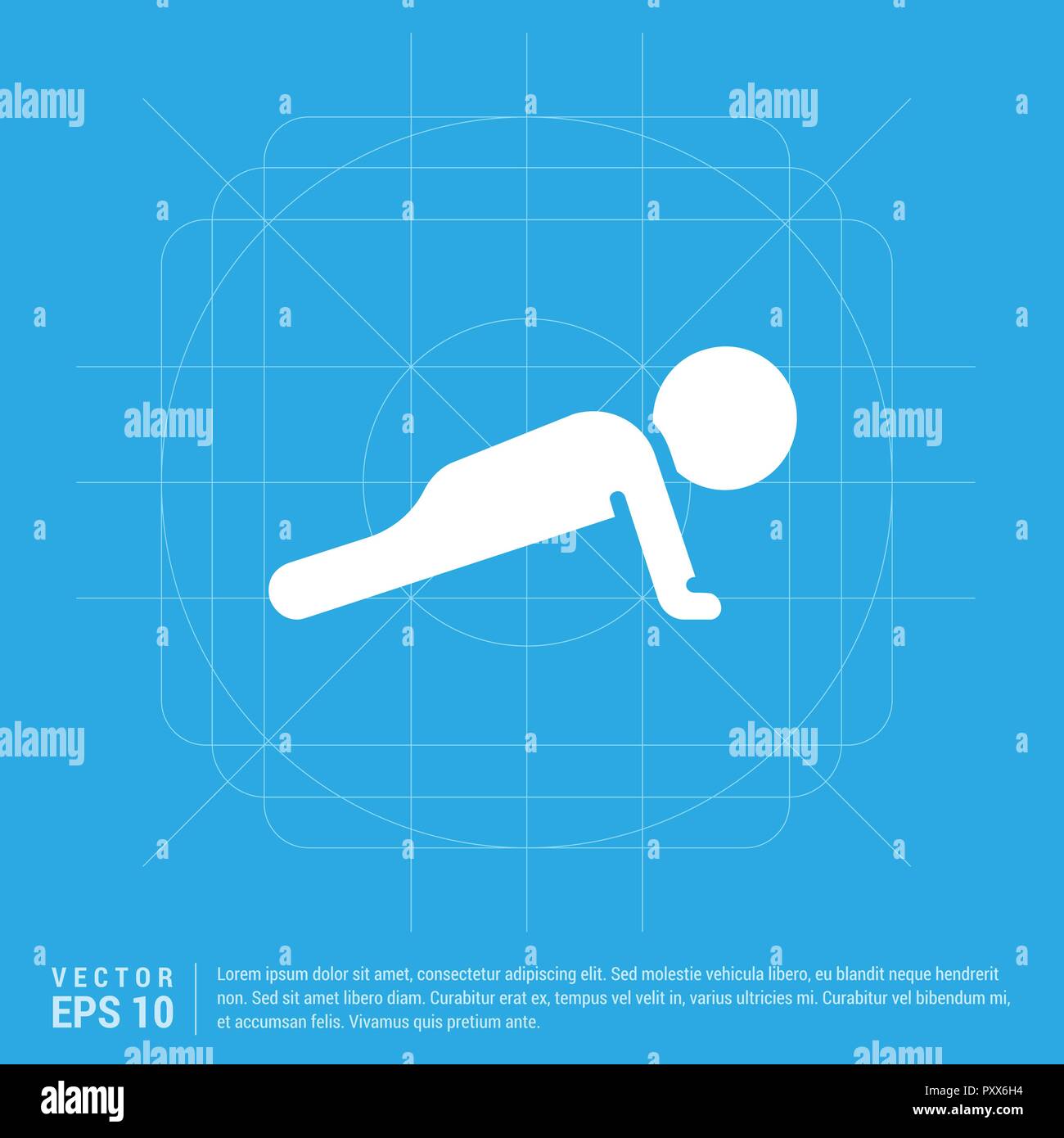 Push ups Icon Stock Vector Image & Art - Alamy