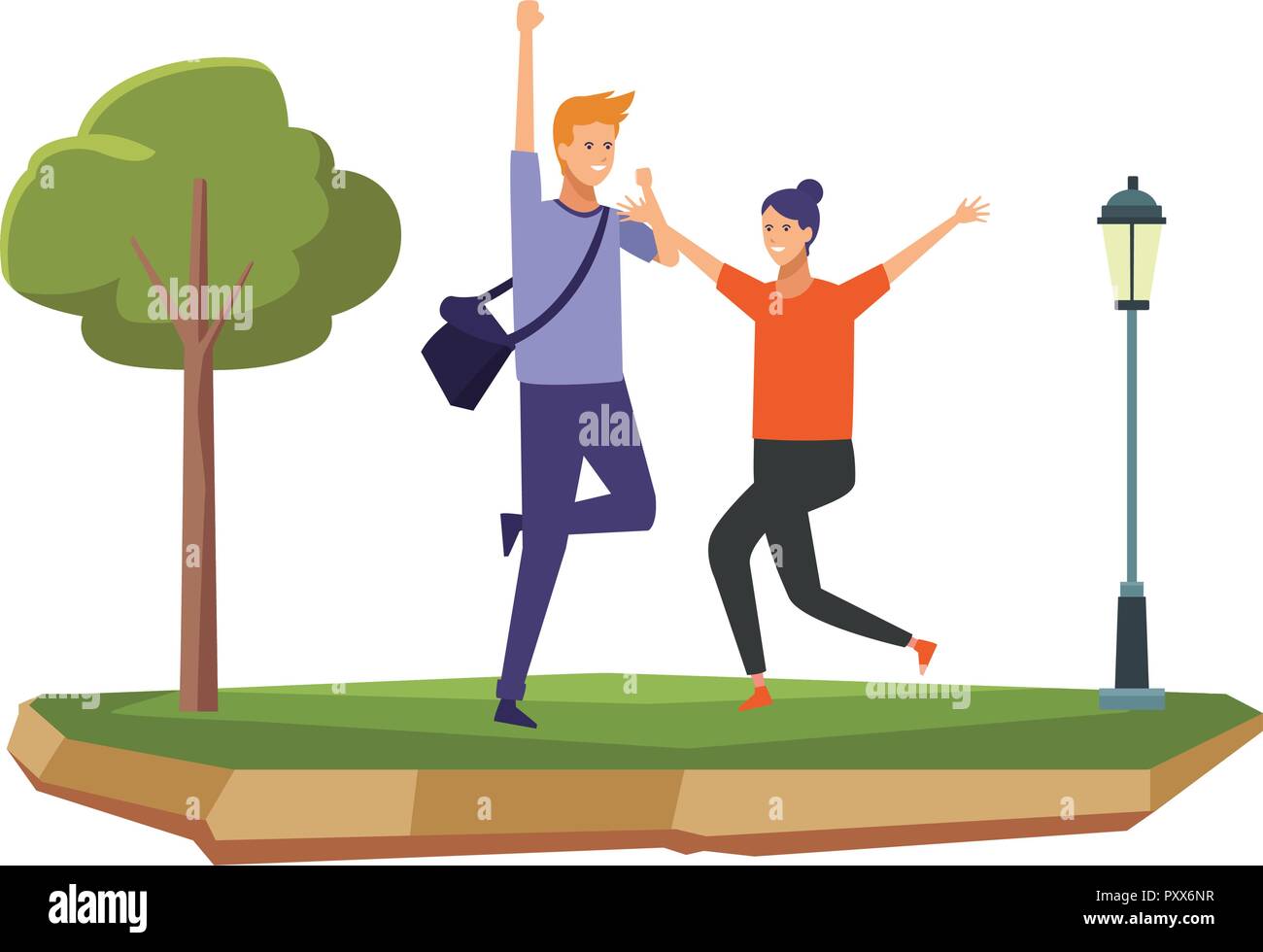 Young friends cartoons Stock Vector Image & Art - Alamy