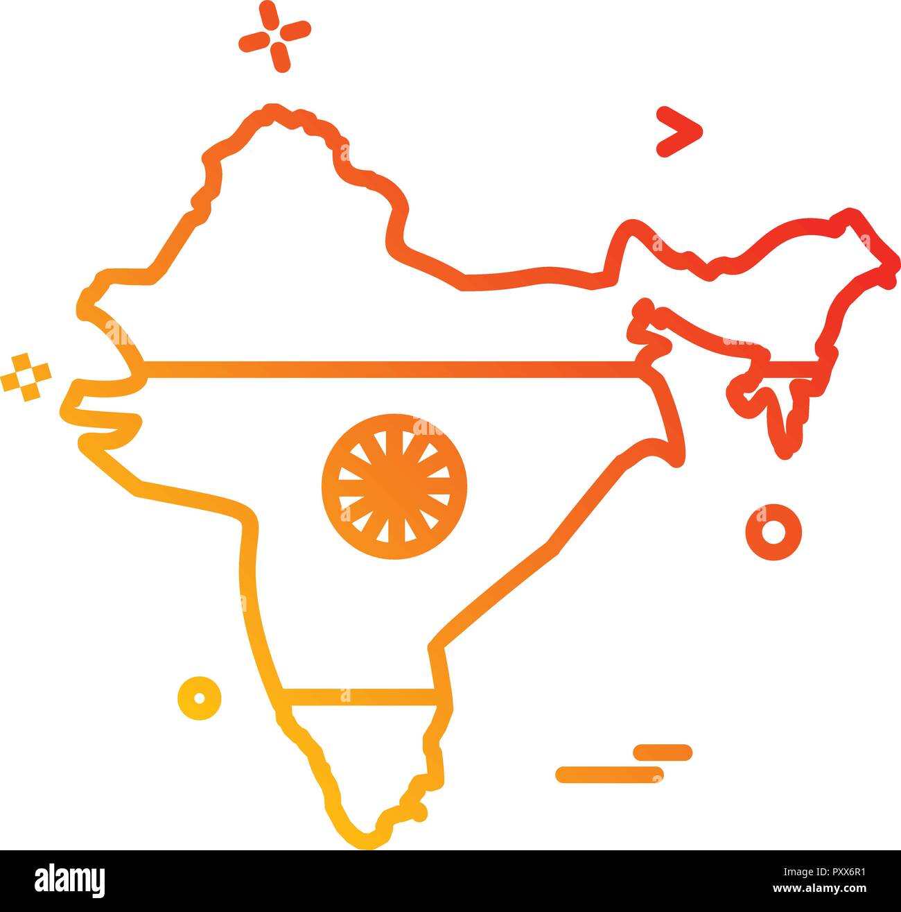 Indian continent elephant Stock Vector Images - Alamy