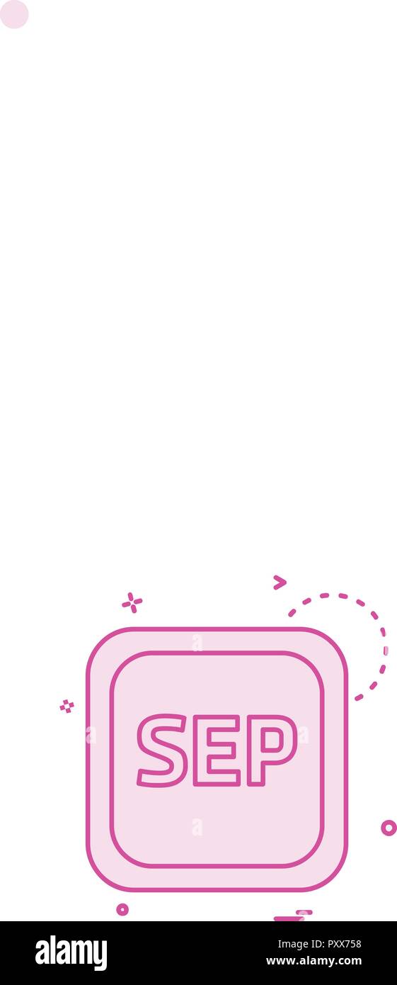 September Calender icon design vector Stock Vector Image & Art - Alamy