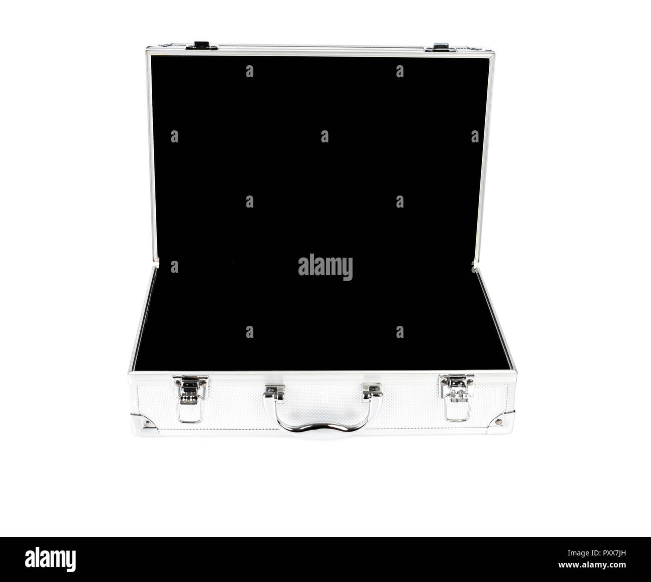 Metal Case on white background Stock Photo - Alamy