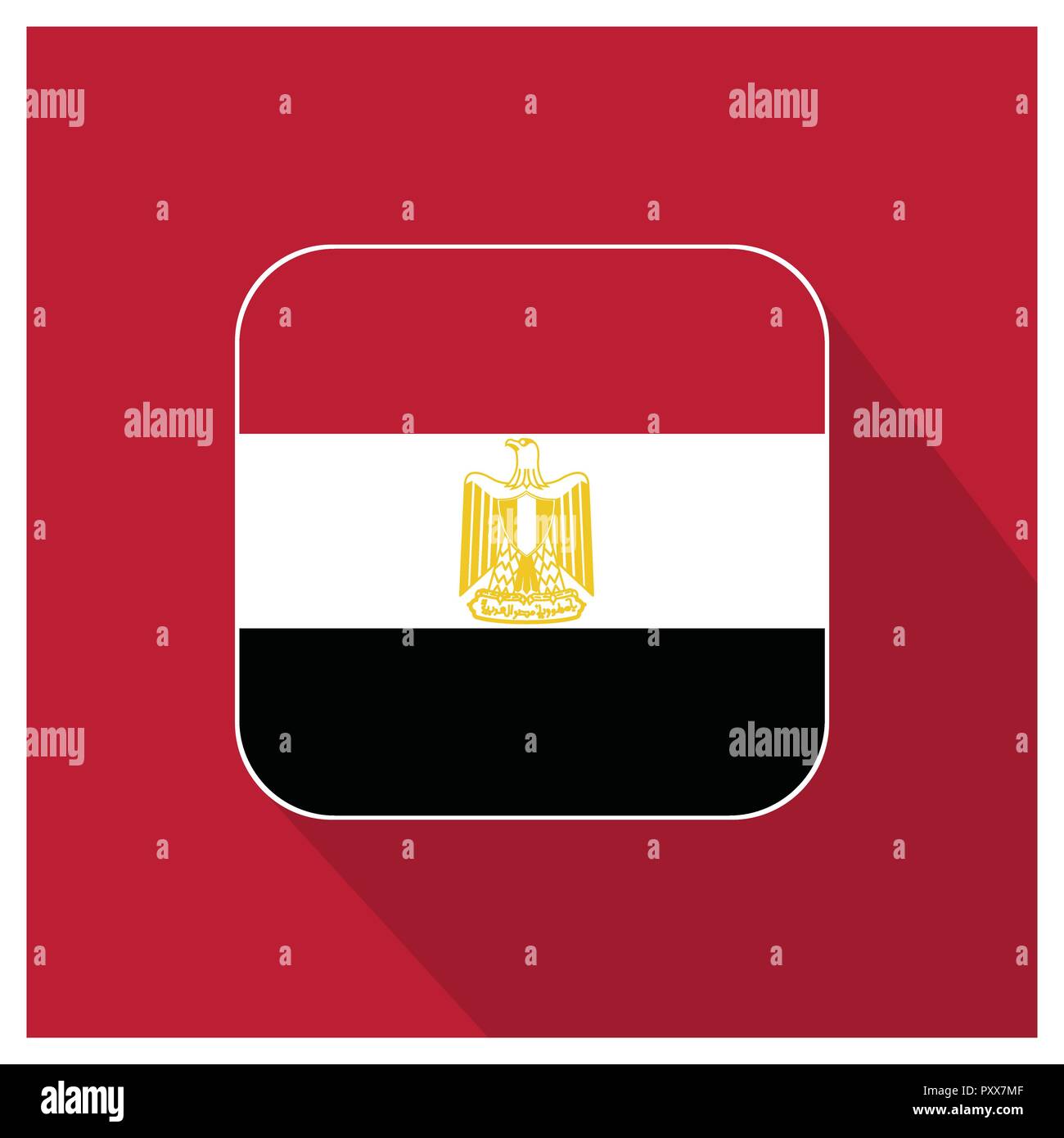 Egypt flag design vector Stock Vector Image & Art - Alamy