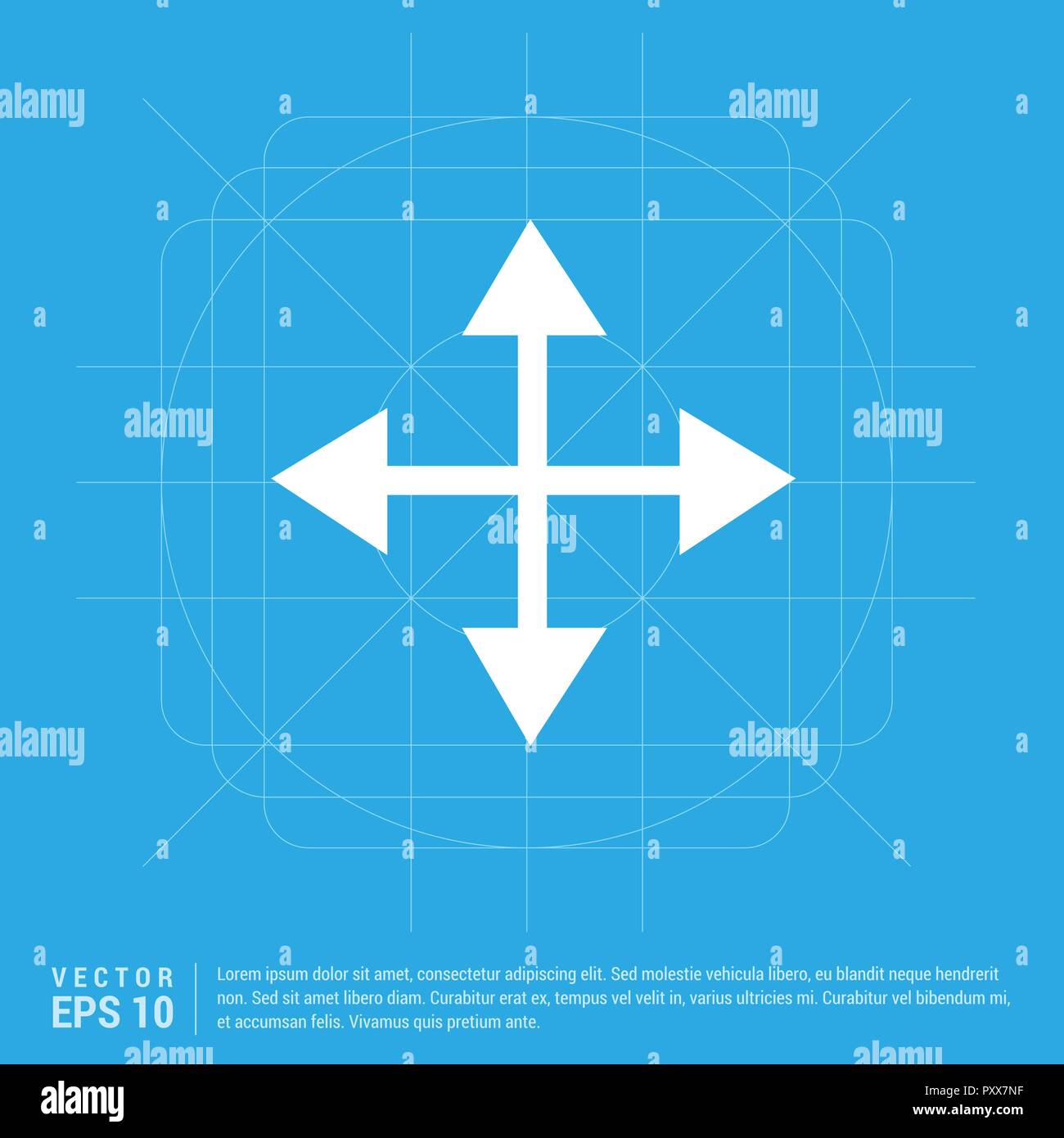 Four Side arrow Icon Stock Vector Image & Art - Alamy