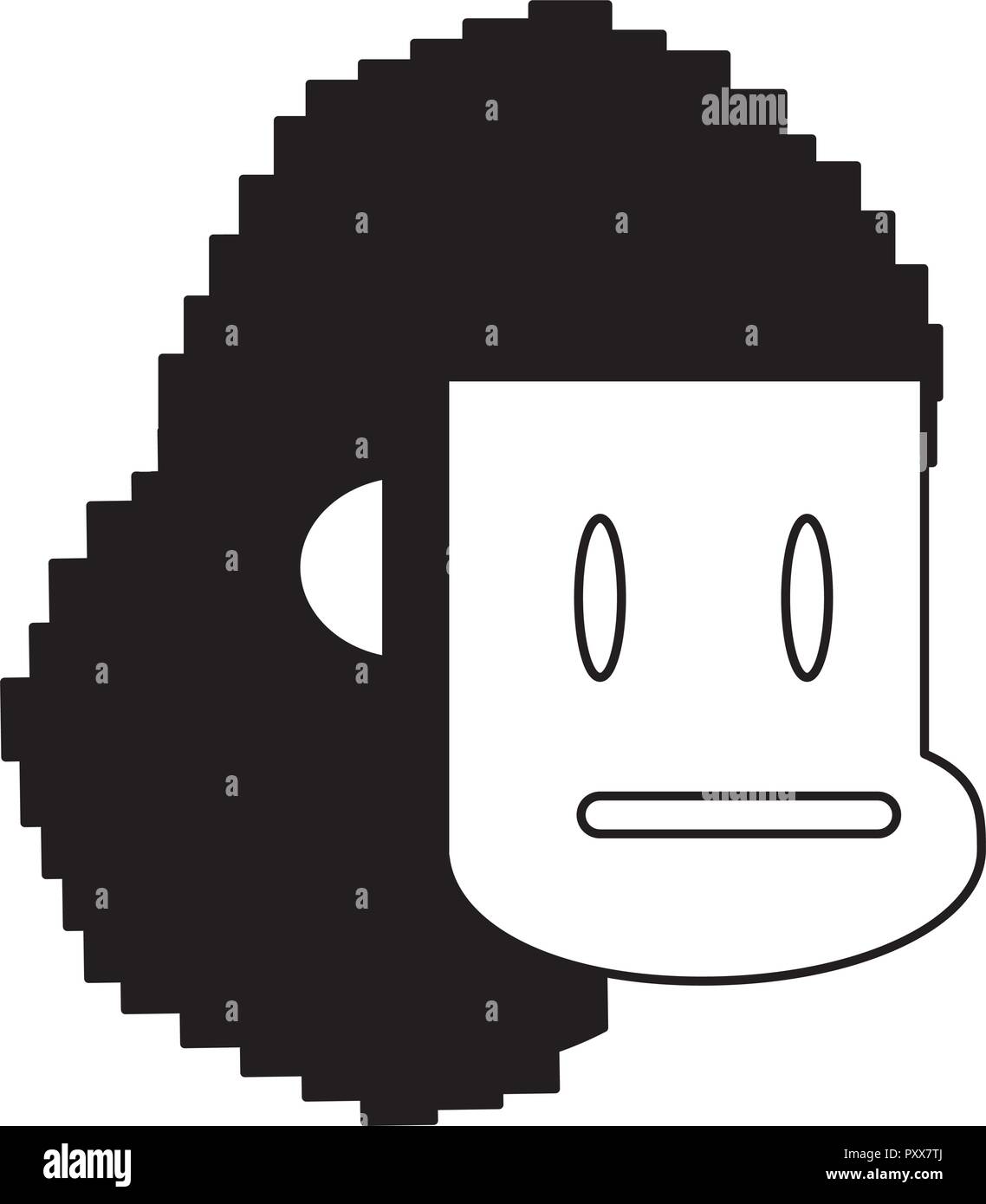 Pixelated man Stock Vector Images - Alamy