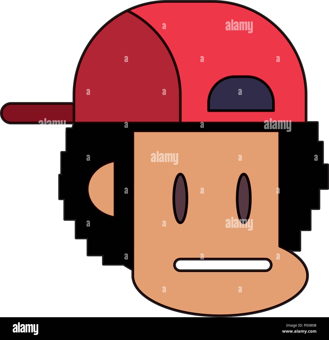 Pixelated man Stock Vector Images - Alamy