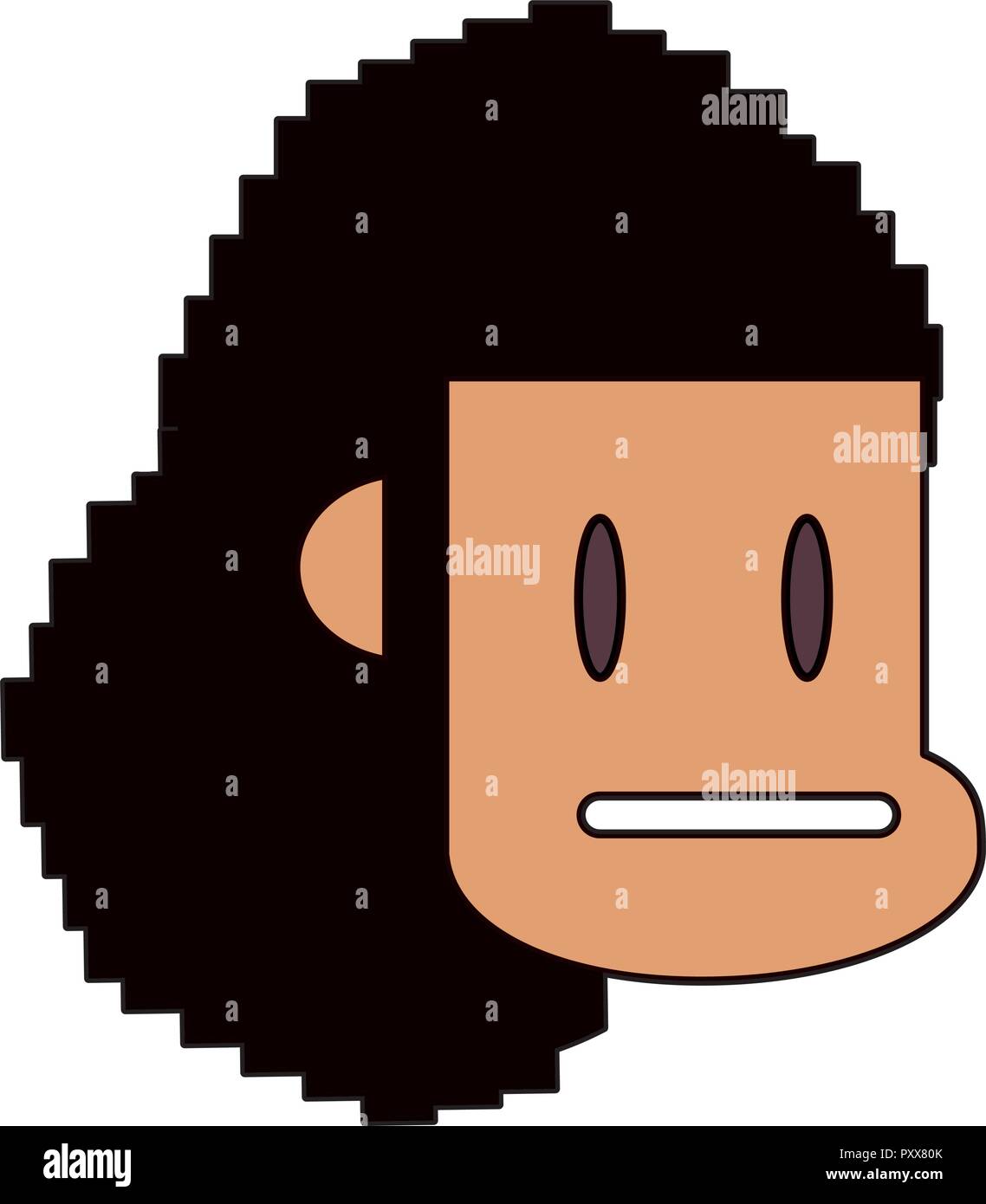 Videogame pixelated man face Stock Vector Image & Art - Alamy